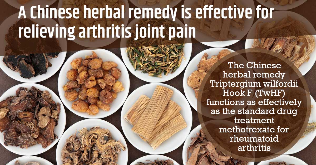 A Chinese Herbal Remedy Is Effective for Relieving Arthritis Joint Pain