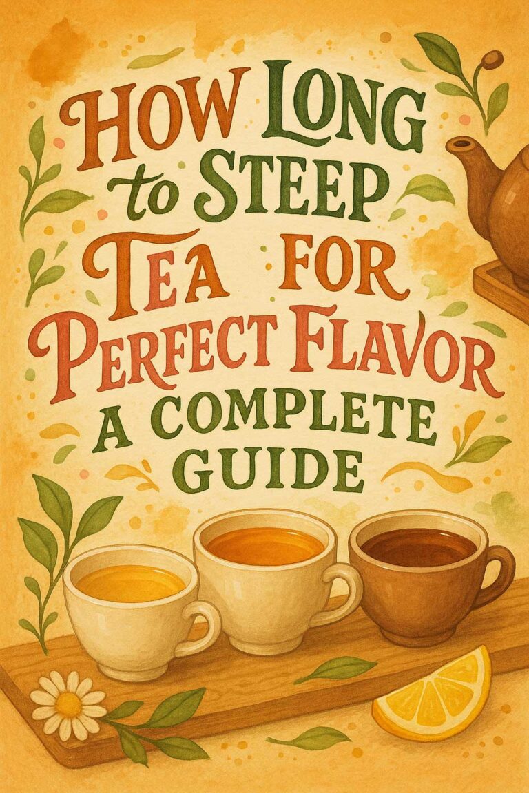 How Long to Steep Tea for Perfect Flavor: A Complete Guide