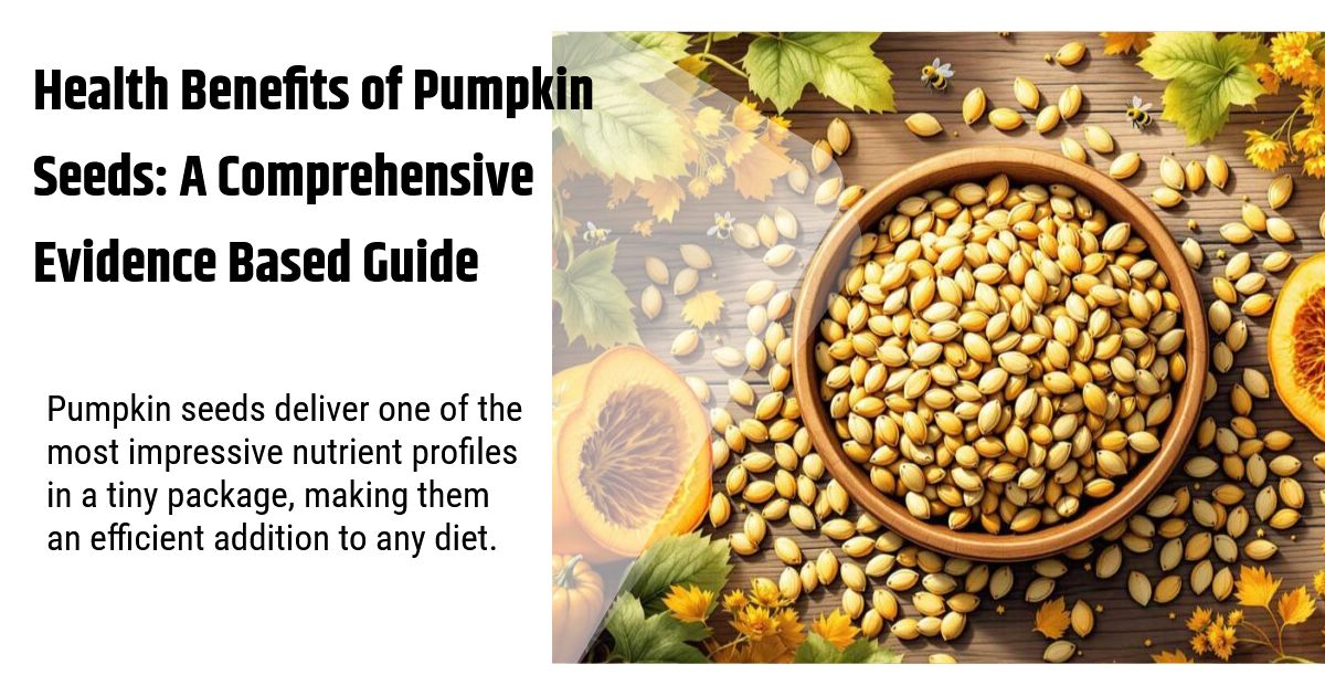 Health Benefits of Pumpkin Seeds: A Comprehensive Evidence Based Guide