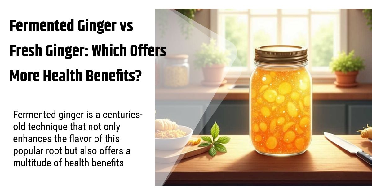 Fermented Ginger vs Fresh Ginger: Which Offers More Health Benefits?