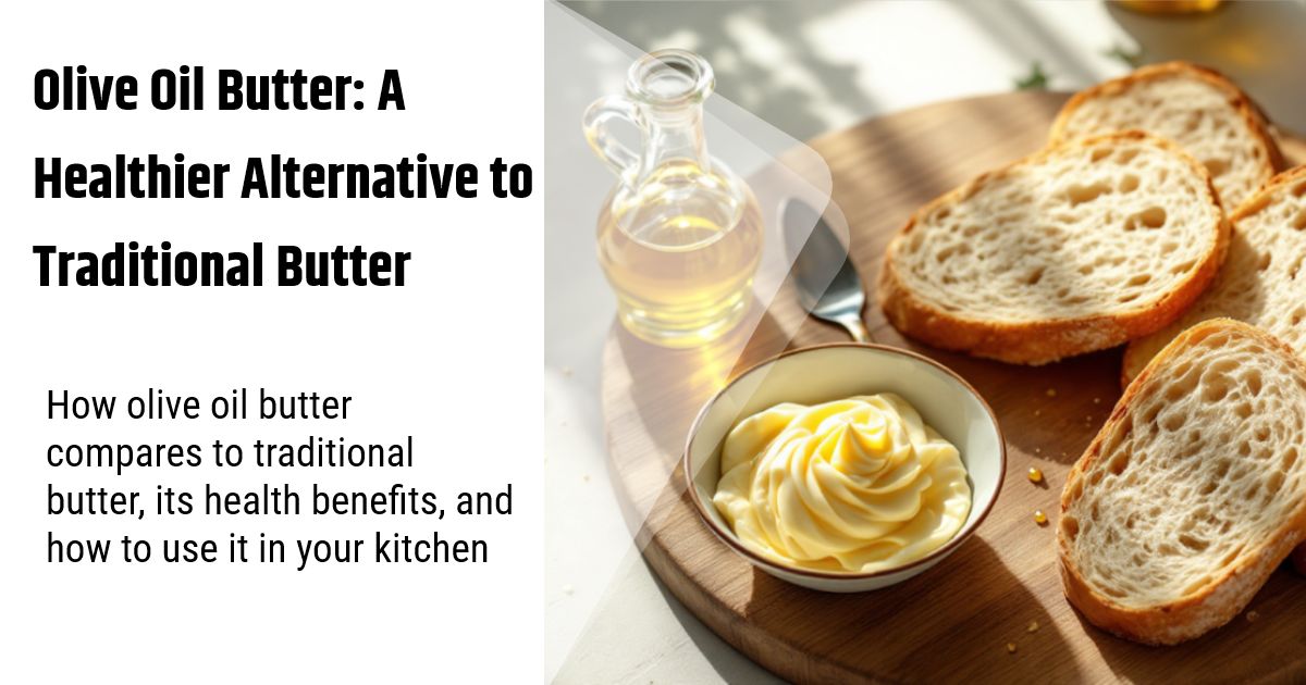 Olive Oil Butter: A Healthier Alternative to Traditional Butter?