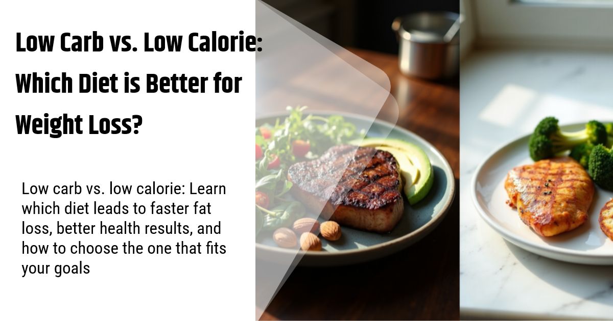 Low Carb vs. Low Calorie: Which Diet is Better for Weight Loss?