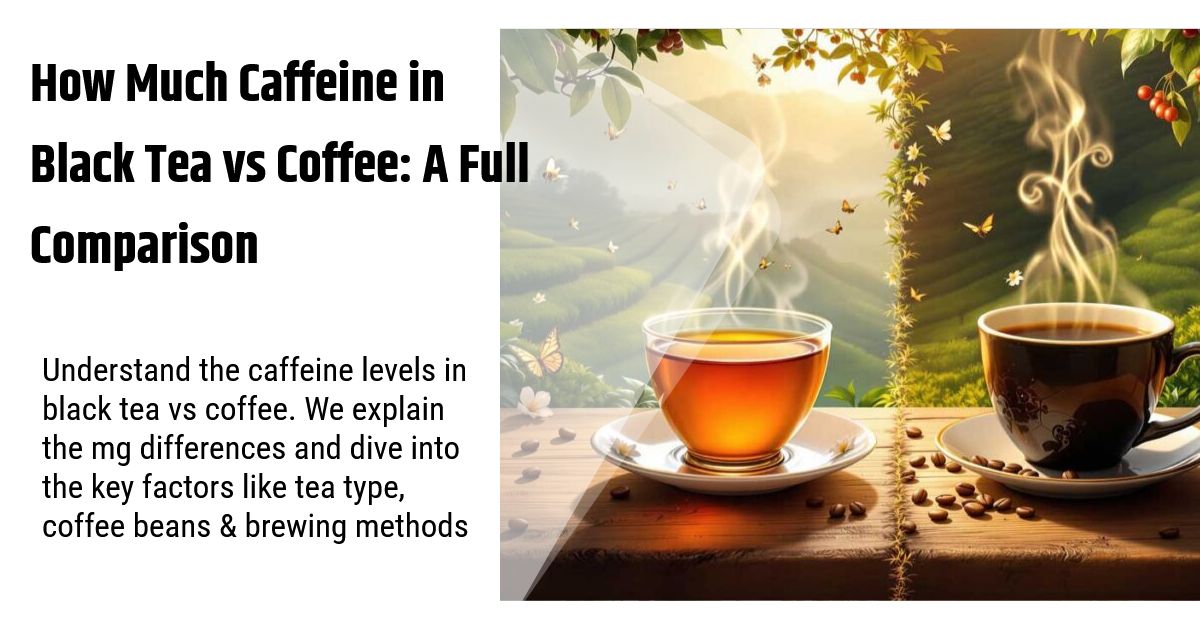 How Much Caffeine in Black Tea vs Coffee: A Full Comparison