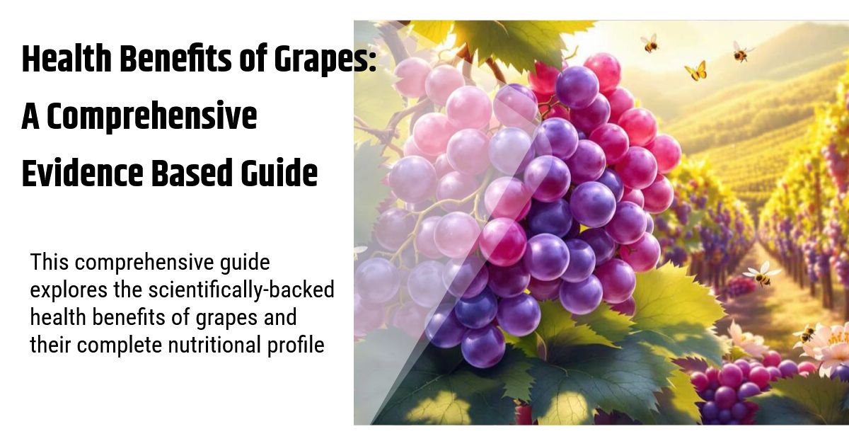Health Benefits of Grapes: A Comprehensive Evidence Based Guide