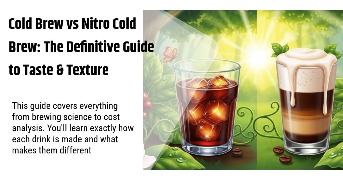 Cold Brew vs Nitro Cold Brew: The Definitive Guide to Taste & Texture