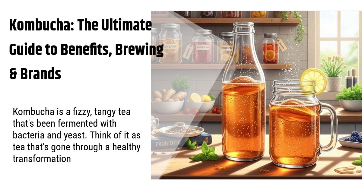 Kombucha: The Ultimate Guide to Benefits, Brewing & Brands