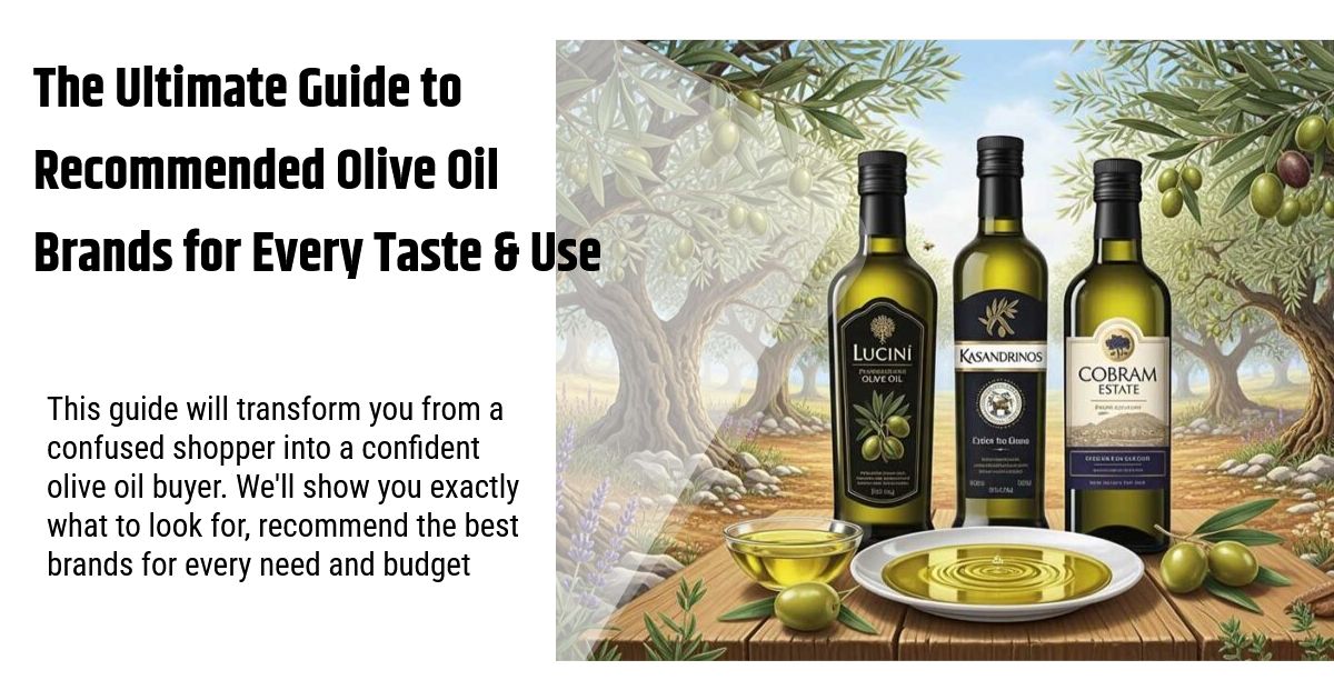 The Ultimate Guide to Recommended Olive Oil Brands for Every Taste & Use
