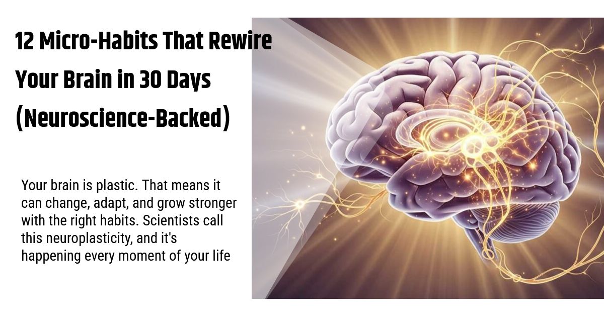 12 Micro-Habits That Rewire Your Brain in 30 Days (Neuroscience-Backed)