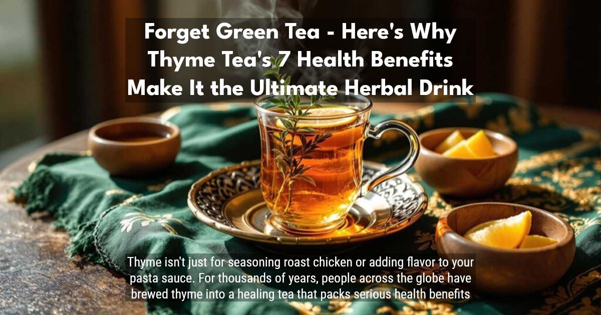Forget Green Tea - Here’s Why Thyme Tea’s 7 Health Benefits Make It the ...