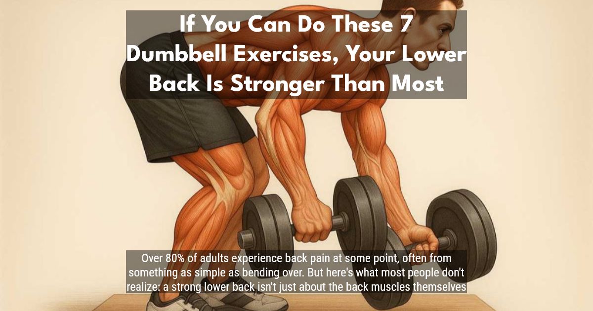Lower Back Dumbbell Exercises: 7 Moves That Build Real Strength