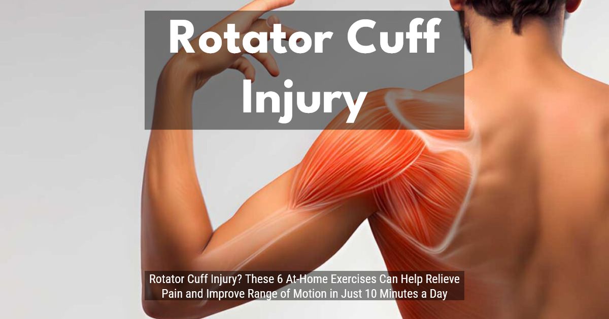 Rotator Cuff Injury? These 6 At-Home Exercises Can Help Relieve Pain ...